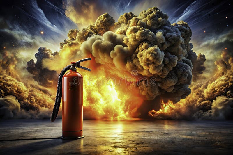 A Dramatic Fire Extinguisher Explosion a Powerful Visual of Fire Safety ...