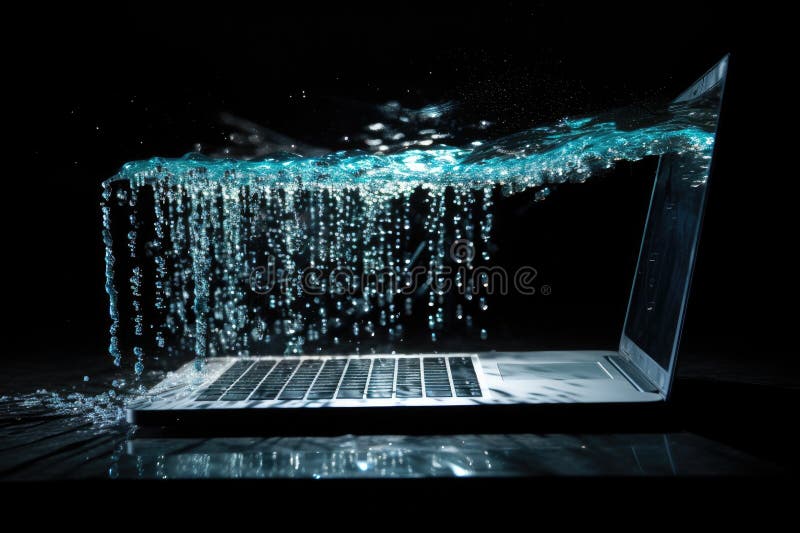 Water Damage Computer Stock Illustrations – 467 Water Damage Computer ...