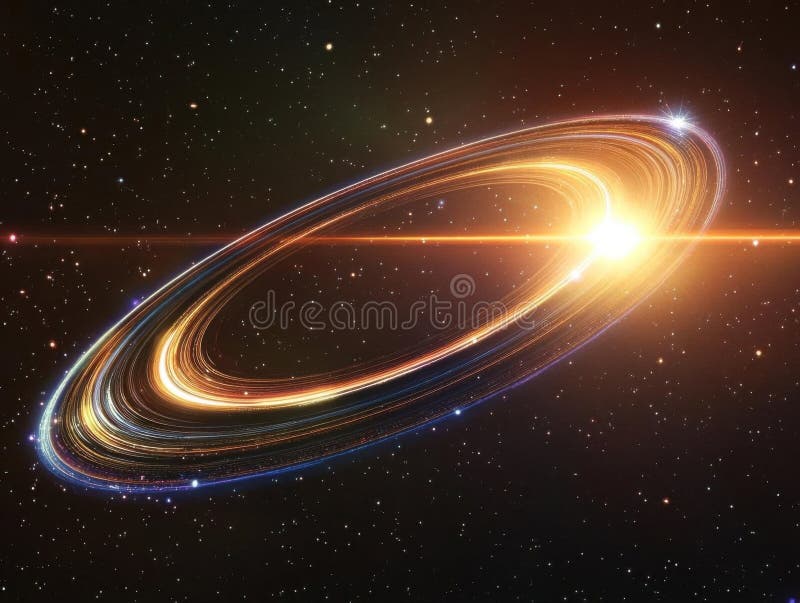 Witnessing a Cosmic Ring, a Celestial Wonder in Space Stock ...