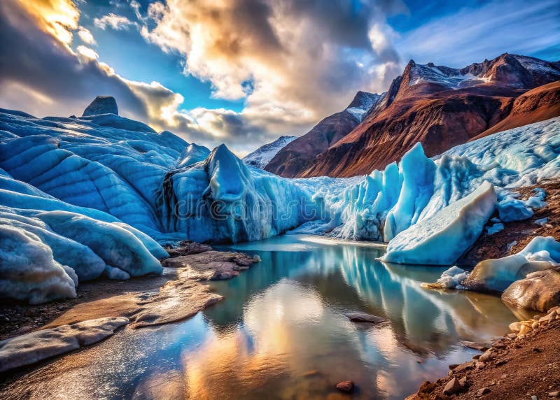 Witnessing the Devastating Effects of Glacial Melt a Striking Image of ...