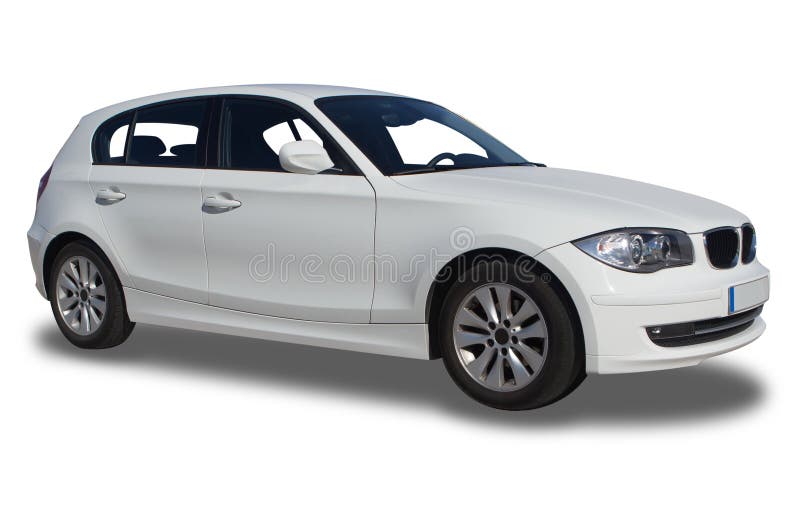 Witte auto stock afbeelding. Image of technologie, metaal - 20432723