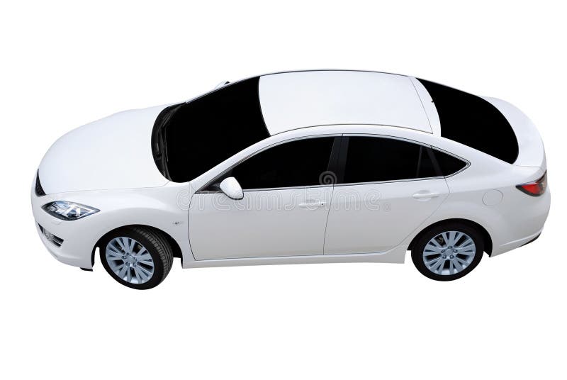 Witte auto stock afbeelding. Image of duur, geïsoleerd - 9579865