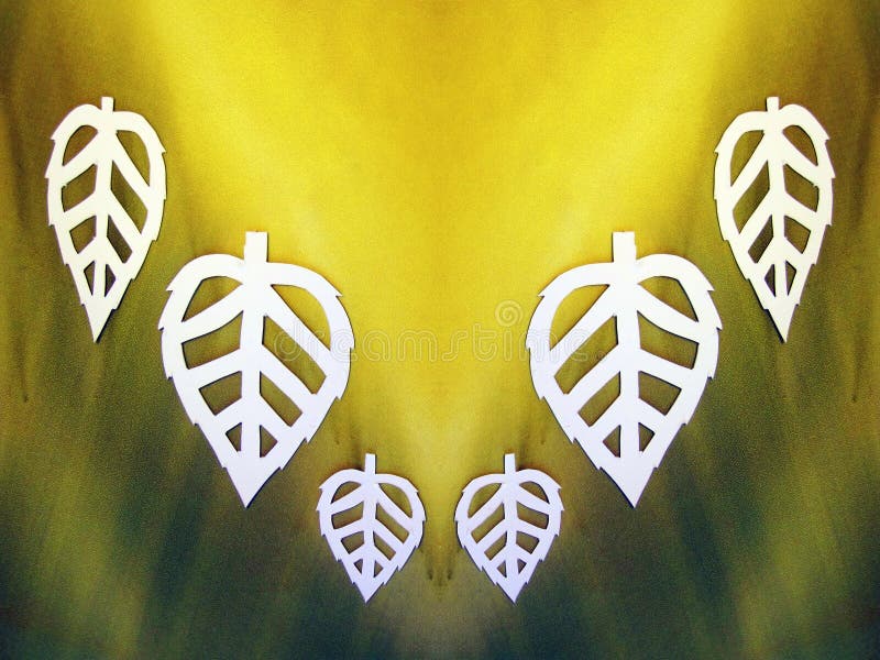 Witte Bladeren. Document Knipsel. Stock Foto - Image of verschillend ...