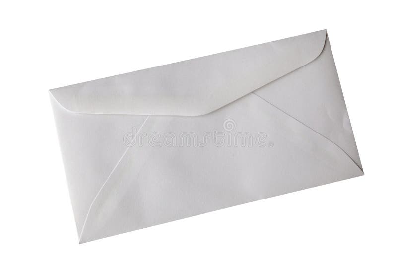 Witte Envelop Met Lege Kaart Stock Afbeelding - Image of aankondiging ...