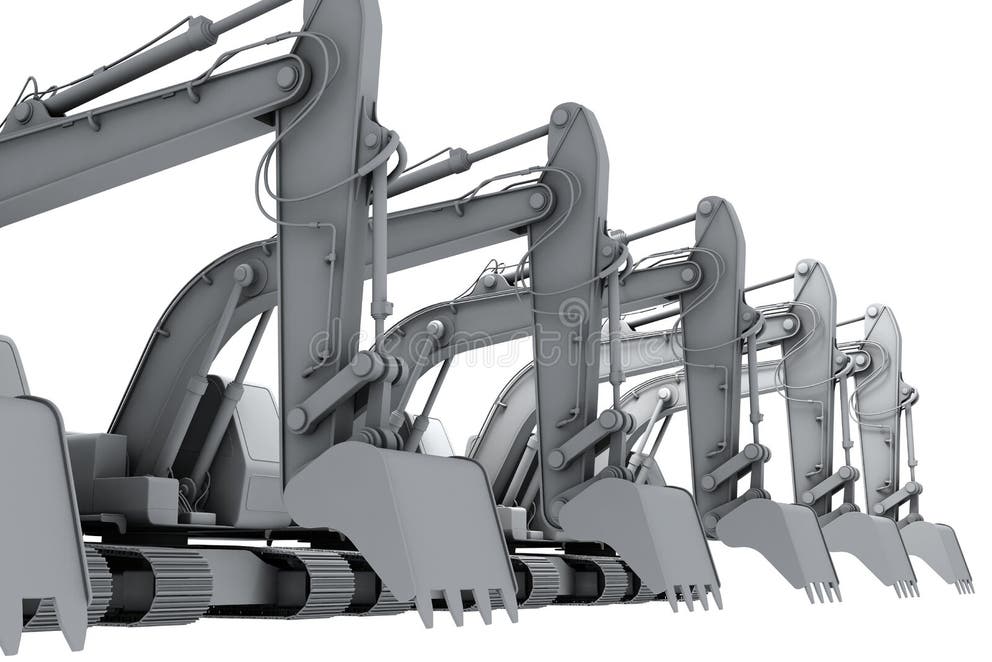 Witte Modellen Van De Gravers Stock Illustratie - Illustration of groot ...