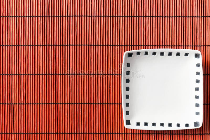 Witte plaat stock foto. Image of leeg, ceramisch, bruin - 43623952