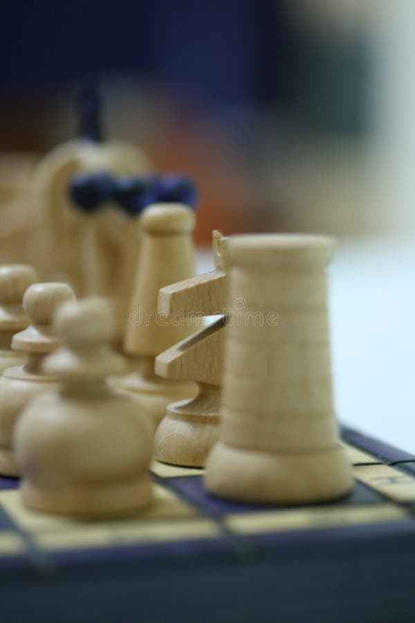 Schaakbord stock afbeelding. Image of kasteel, bewegingen - 6398341