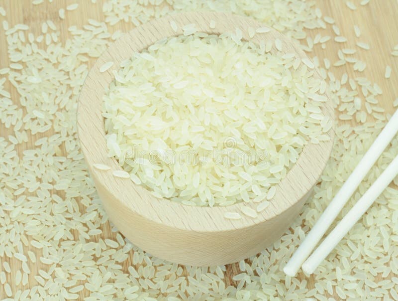 Witte rijst stock afbeelding. Image of naughty, bruin - 24403491