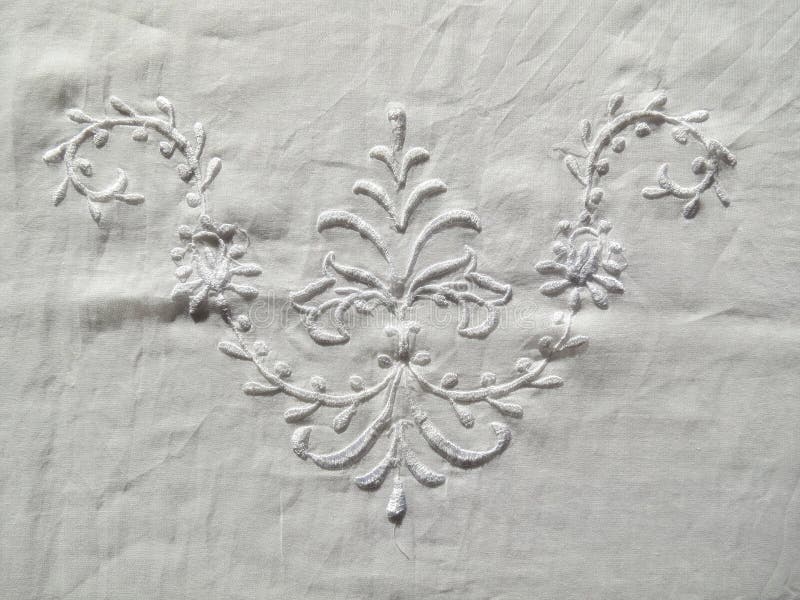 Witte stof stock afbeelding. Image of textuur, handwerk - 27334747