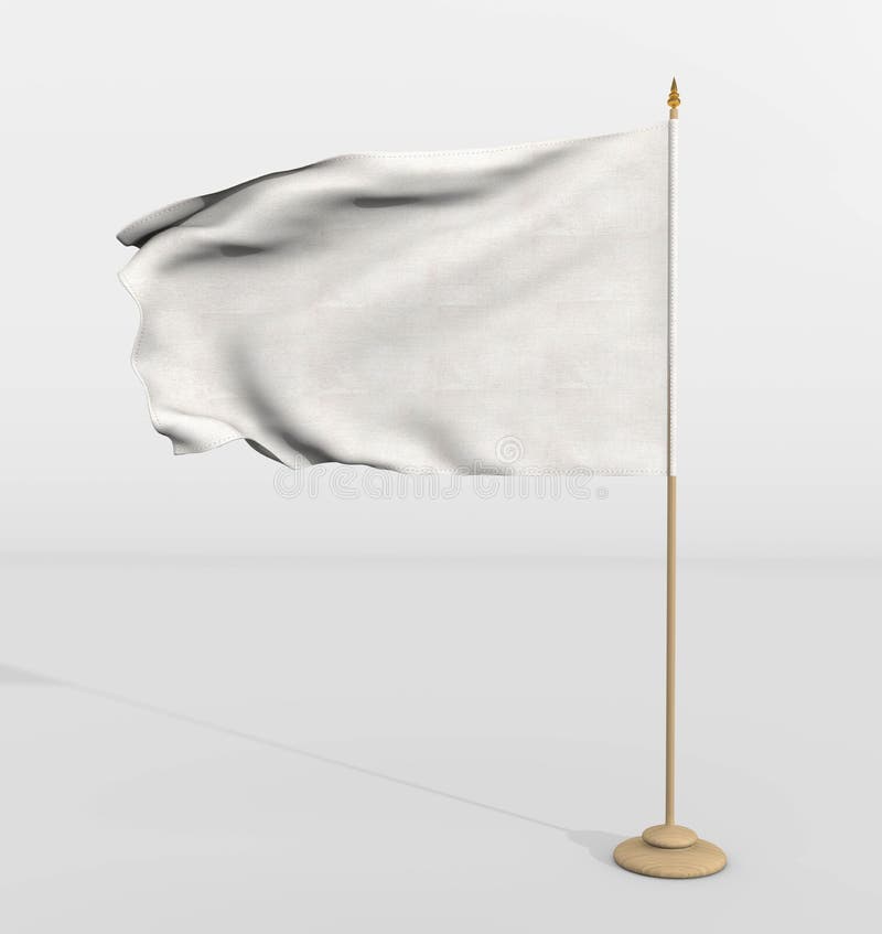 Witte vlag stock illustratie. Illustration of spatie - 33311498