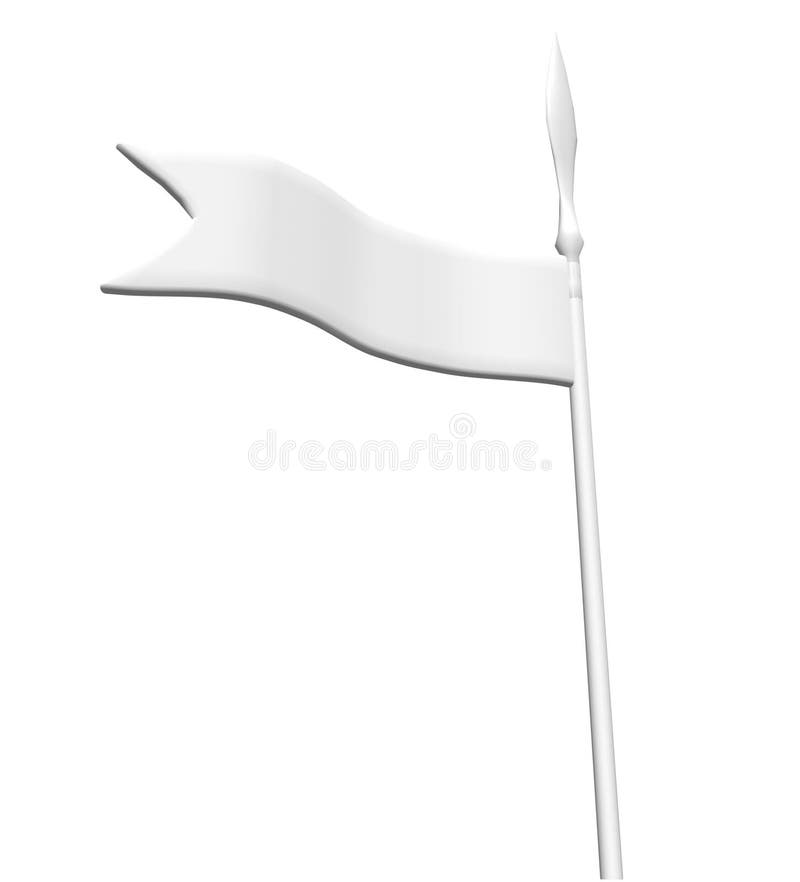 Witte vlag stock illustratie. Illustration of symbool - 9912062