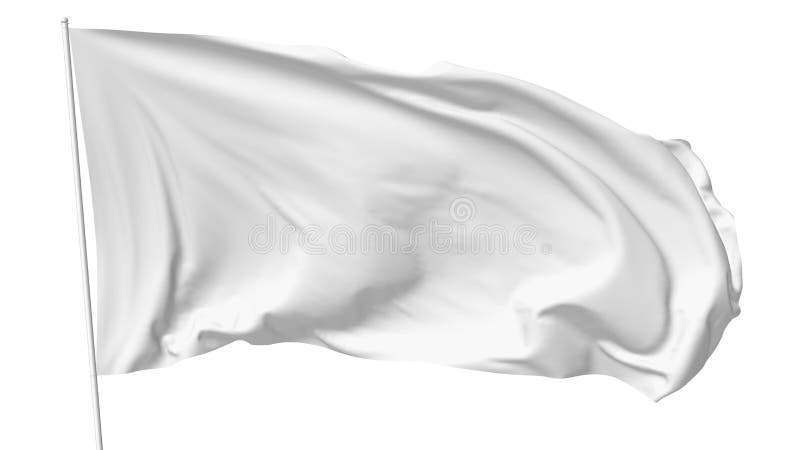 Lege witte vlag stock illustratie. Illustration of spatie - 39120924