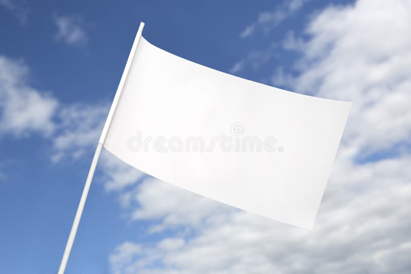 Witte vlag voor vrede stock afbeelding. Image of economie - 59508729