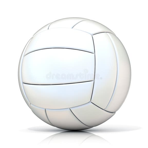 Witte volleyballbal stock illustratie. Illustration of ontspanning ...