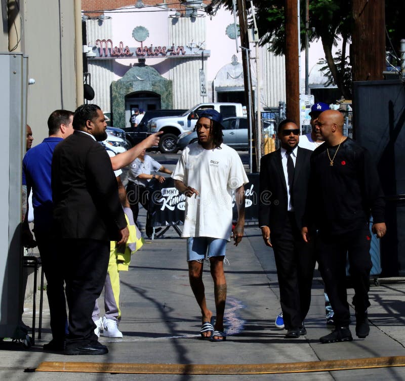 Wiz Khalifa editorial image. Image of girlfriend, kimmel - 126030800