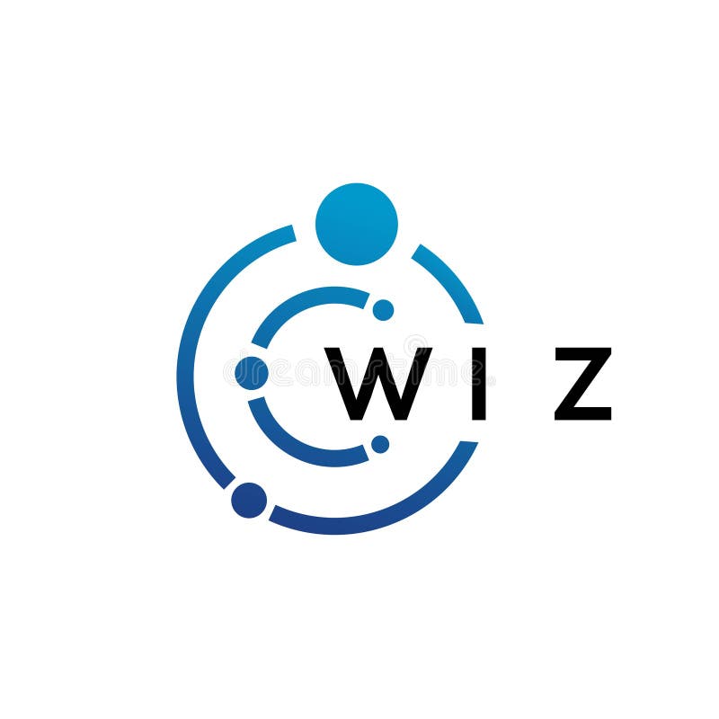 WIZ Letter Technology Logo Design on White Background. WIZ Creative ...