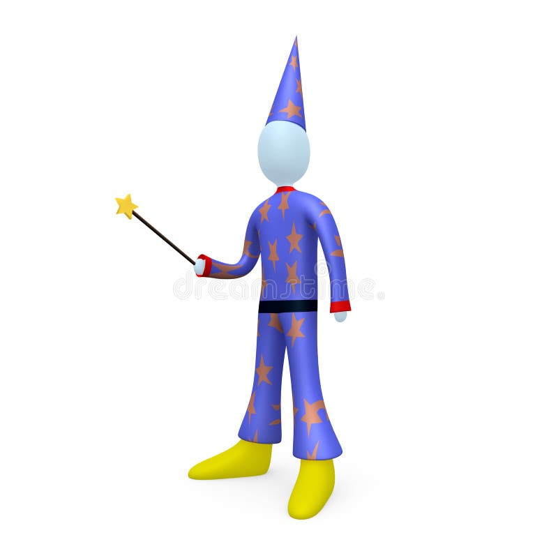 Computer Wizard stock vector. Illustration of typing - 14617538