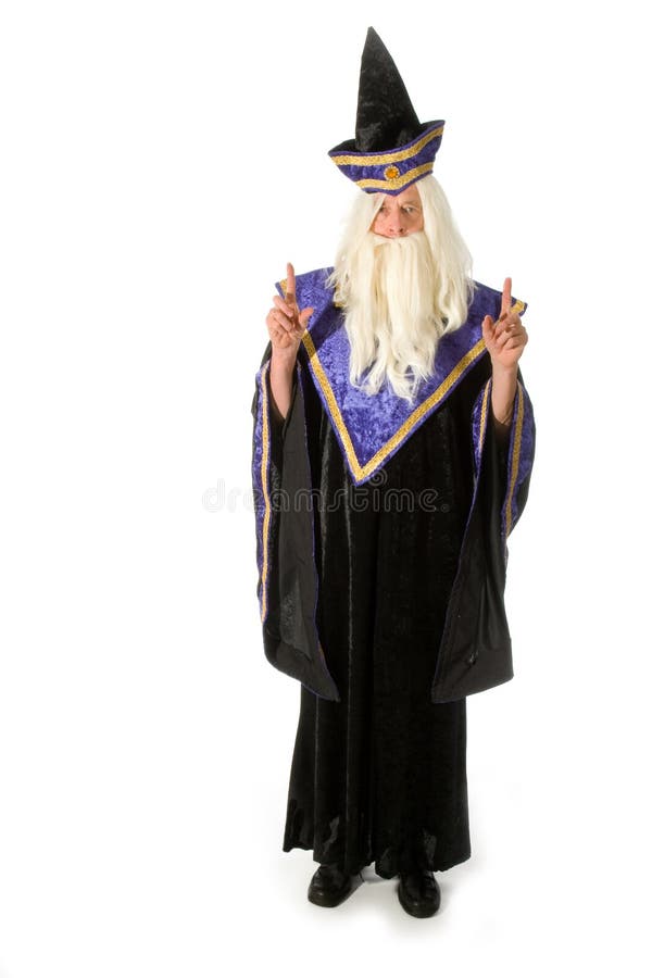 Wizard stock image. Image of isolated, wizard, sitting - 8370789