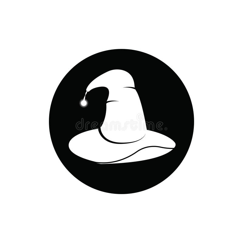 Wizard cap character logo stock vector. Illustration of festival ...