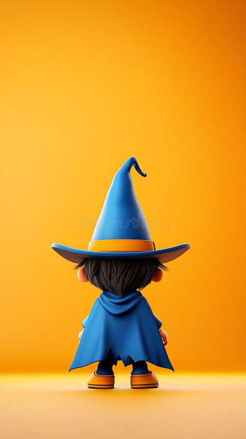 Wizard Cartoon Character Back View - Generated Using Ai Stock ...