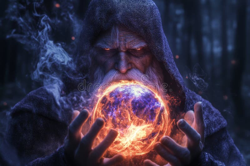 This is a Wizard Casting a Spell Against a Fantasy Character Based on ...