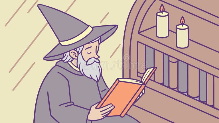 Wizard Casting Spell, Magical Powers, Fantasy Character, Vector Design ...