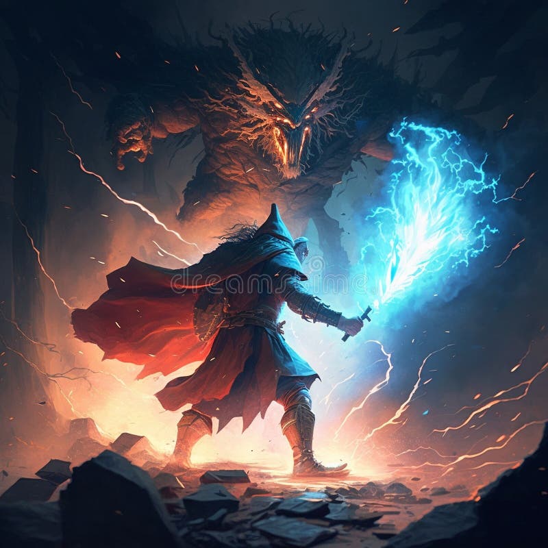 Wizard Fighting Stock Illustrations – 89 Wizard Fighting Stock ...