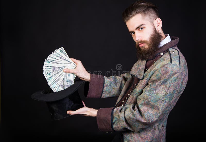 Wizard of Finances stock image. Image of conceptual, jacket - 55695161