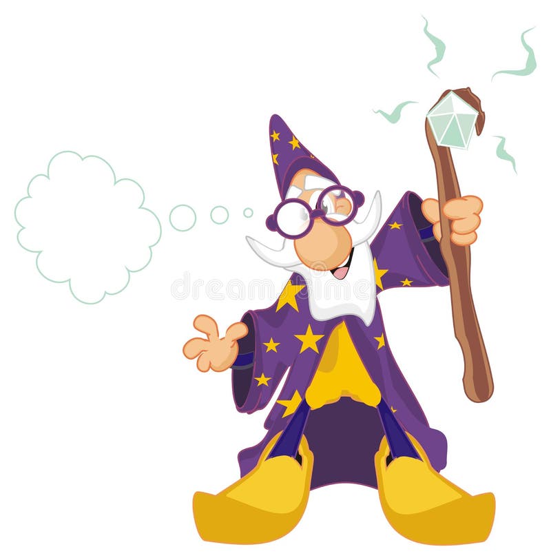 Wizard and footnote stock illustration. Illustration of witcher - 163556680