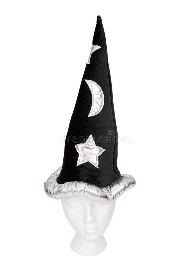 Wizard Hat Isolated on White Stock Image - Image of wizard, head: 15218481