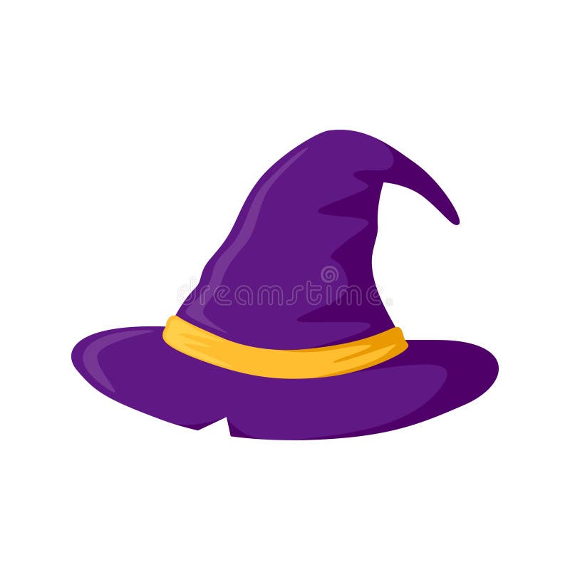 Wizard Hat Isolated on White Background Stock Vector - Illustration of ...