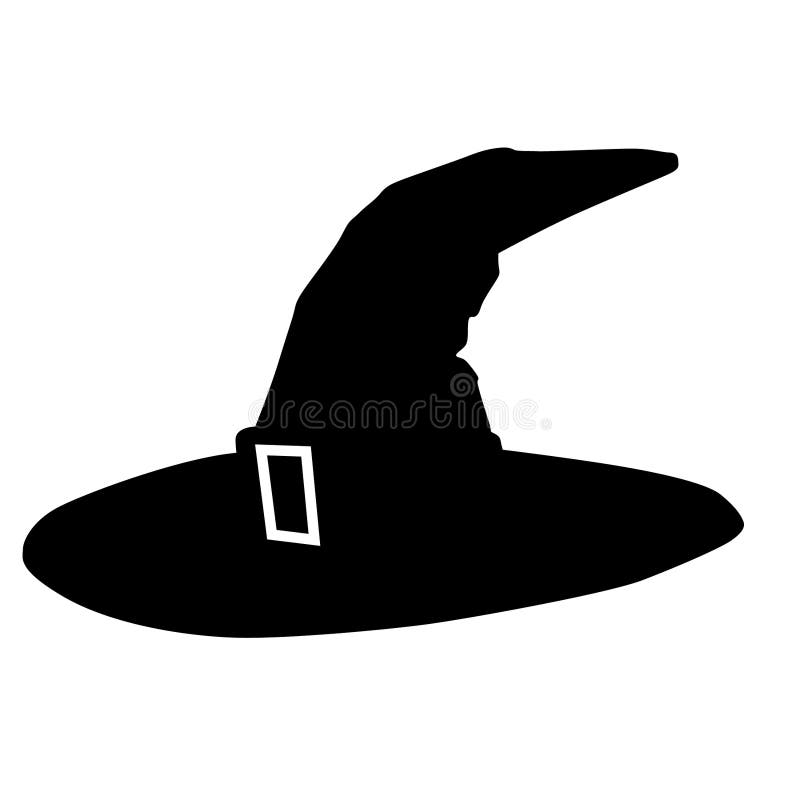 Wizard Hat Vector, Eps, Logo, Icon, Silhouette Illustration by ...