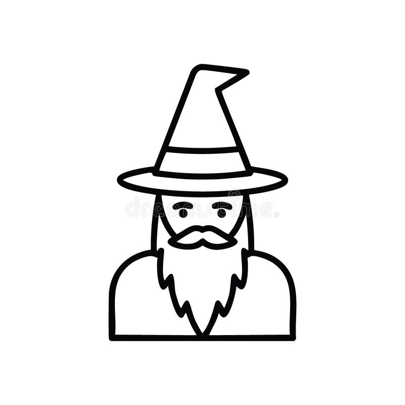 Wizard Line Art Stock Illustrations – 9,036 Wizard Line Art Stock ...