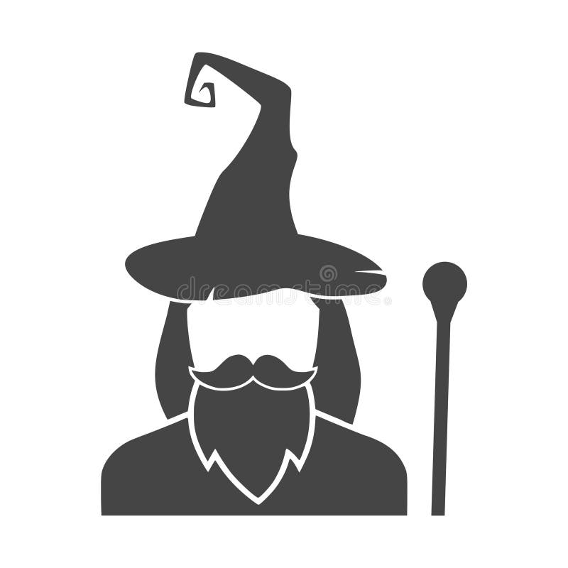 Wizard Icon, Simple Vector Illustration Stock Illustration ...