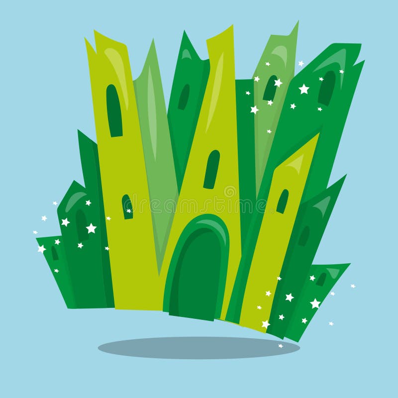 Wizard of oz castle 05 stock vector. Illustration of vector - 198992549