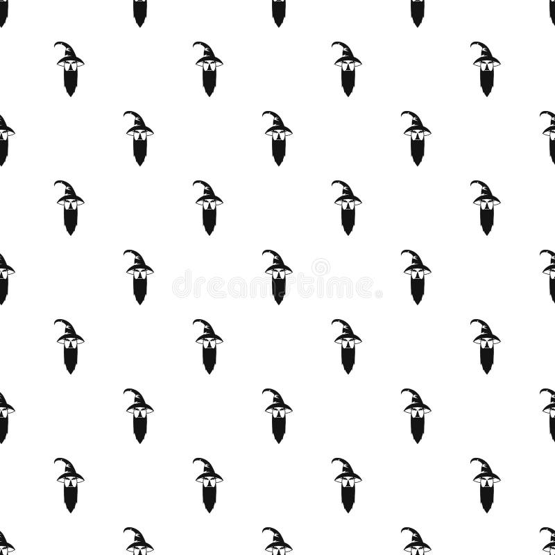 Wizard Pattern, Simple Style Stock Illustration - Illustration of ...