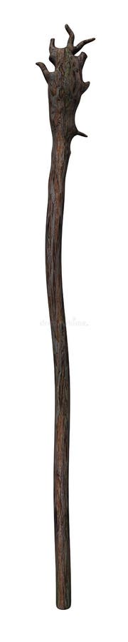 Wizard staff stock illustration. Illustration of magic - 12858367
