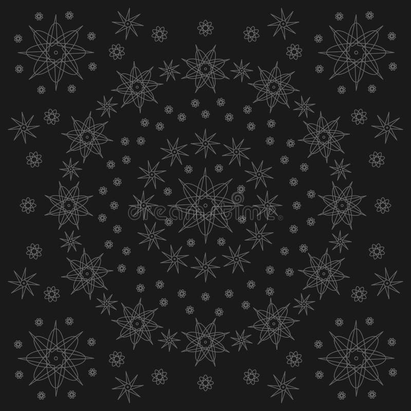 Wizard Star and Element Pattern Stock Vector - Illustration of splatter ...