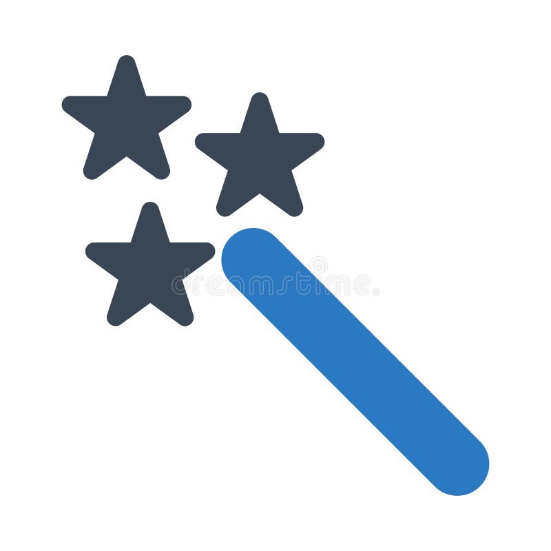 Wizard Vector Glyph Color Icon Stock Vector - Illustration of play ...