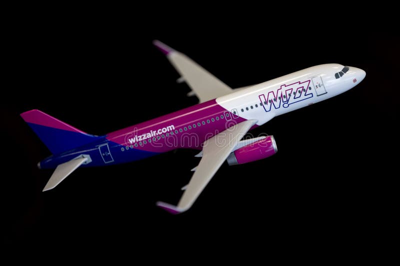 Wizz Air airplane toy editorial image. Image of aeroplane - 257387960