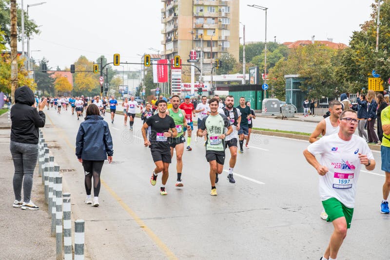 BULGARIA, SOFIA - WIZZ AIR Sofia Maraton - October 13, 2024 - Dreamstime