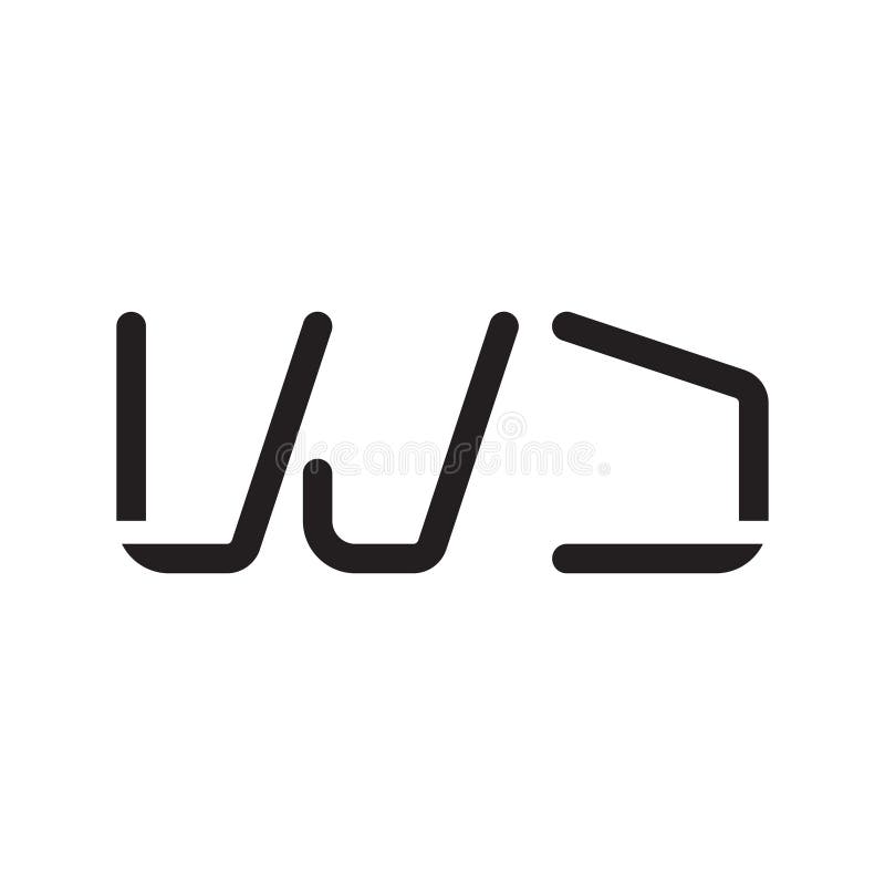 Wj Initial Letter Vector Logo Icon Stock Vector - Illustration of ...