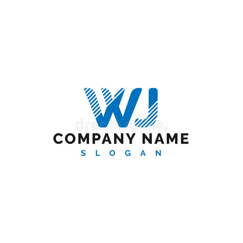 WJ Letter Logo Design. WJ Letter Logo Vector Illustration - Vector ...
