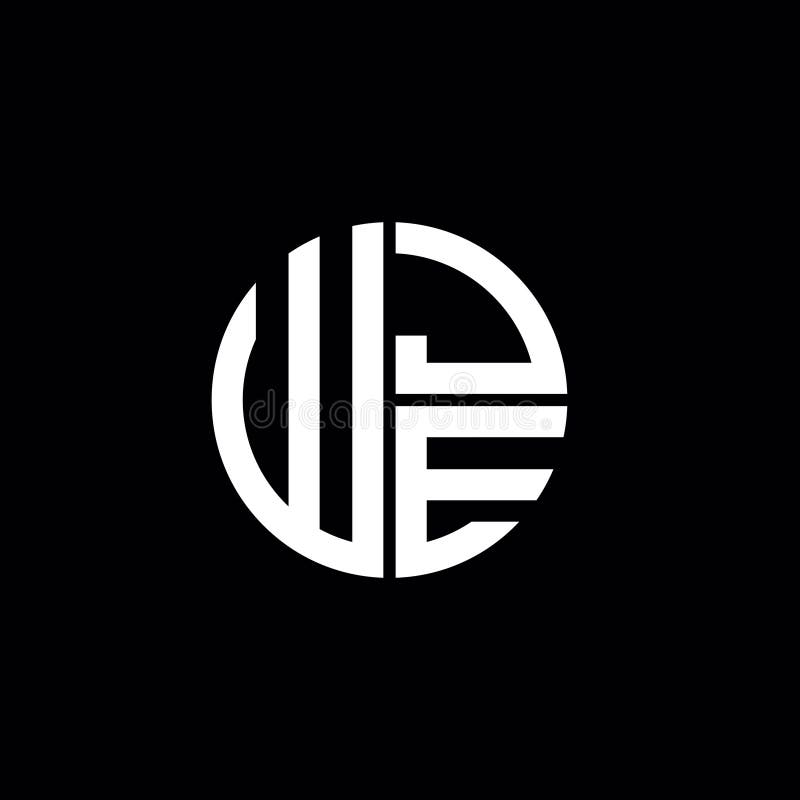 WJE Logo WJE Icon WJE Monogram WJE Letter Minimalist Circle Flat Unique ...