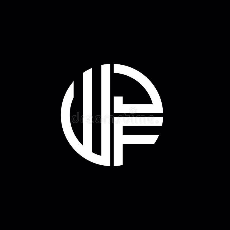 WJF Logo WJF Icon WJF Monogram WJF Letter Minimalist Circle Flat Unique ...