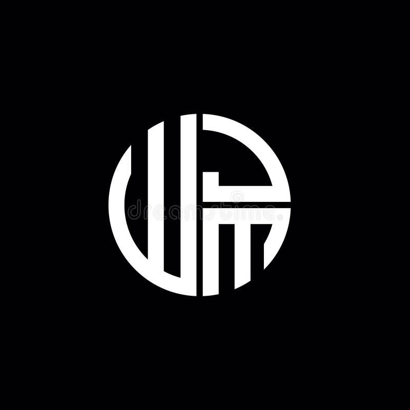 WJM Logo WJM Icon WJM Monogram WJM Letter Minimalist Circle Flat Unique ...