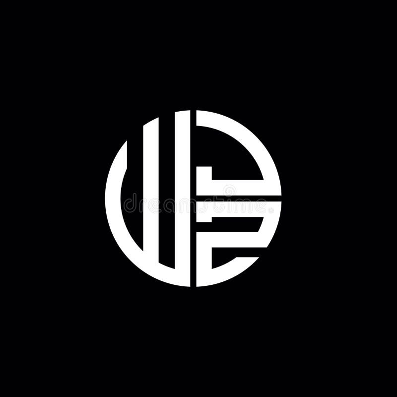 WJZ Logo WJZ Icon WJZ Monogram WJZ Letter Minimalist Circle Flat Unique ...