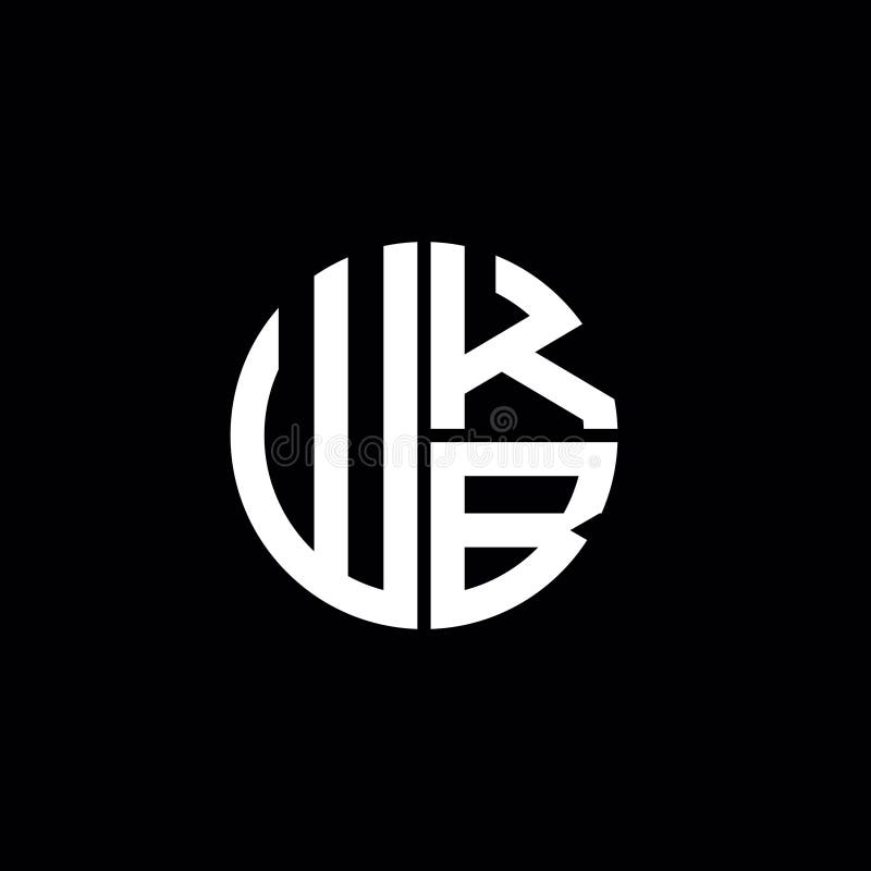 WKB Logo WKB Icon WKB Monogram WKB Letter Minimalist Circle Flat Unique ...