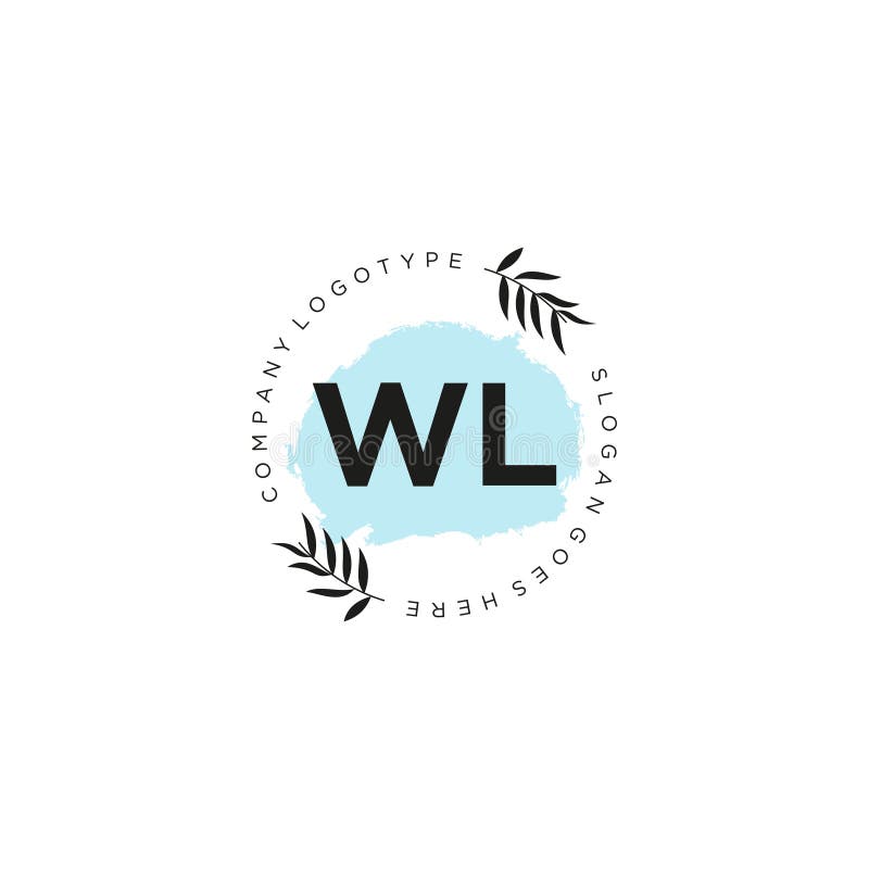 WL Letter Logo Icon Design Template Elements Stock Vector ...