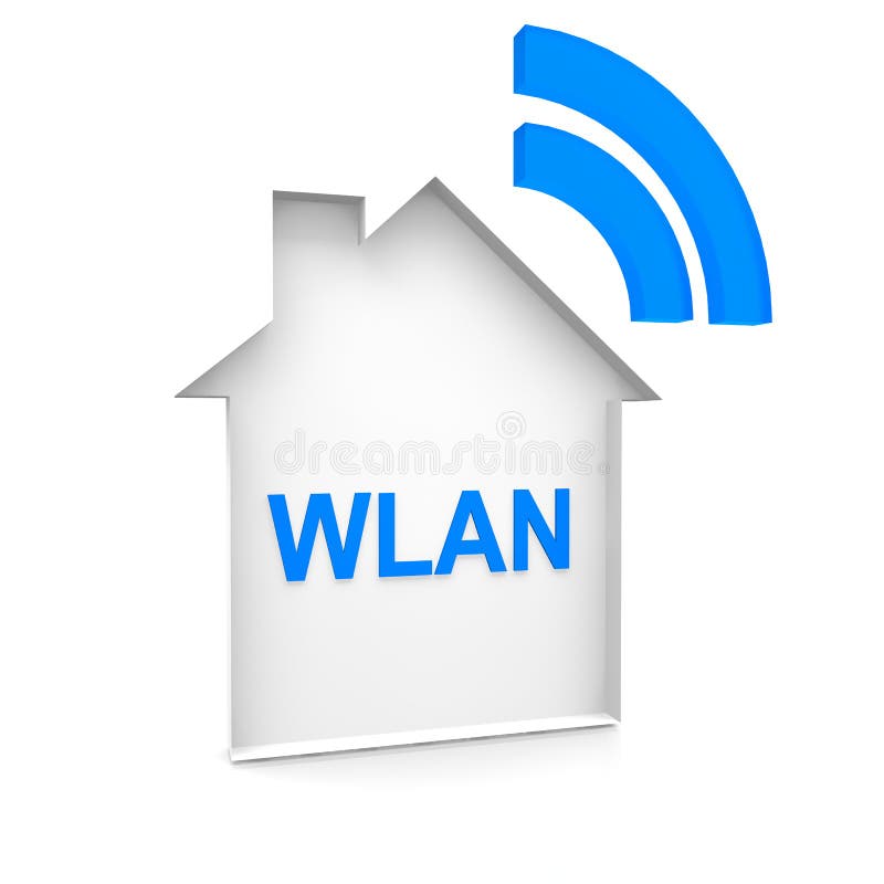 Wlan and house stock illustration. Illustration of connectivity - 32176962
